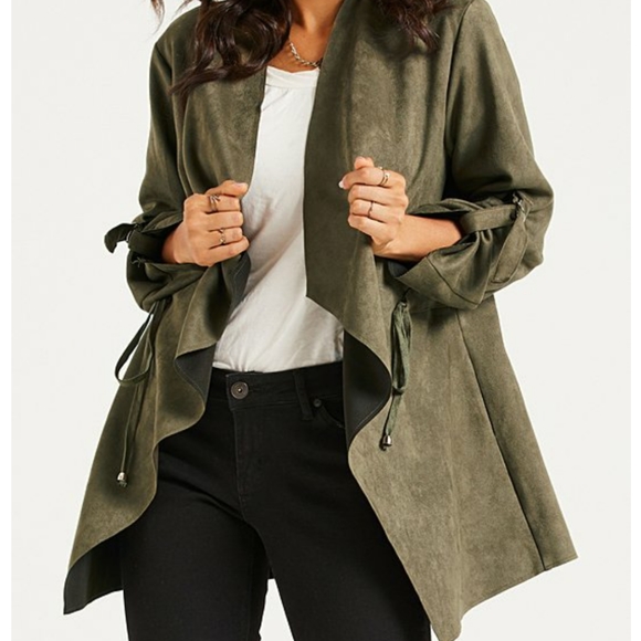 Jackets & Coats | Drawstring Open Front Women Jacket | Poshmark